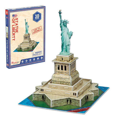 ROMPECABEZAS CUBICFUN ESTATUA DE LA LIBERTAD NEW YORK 31 PZ